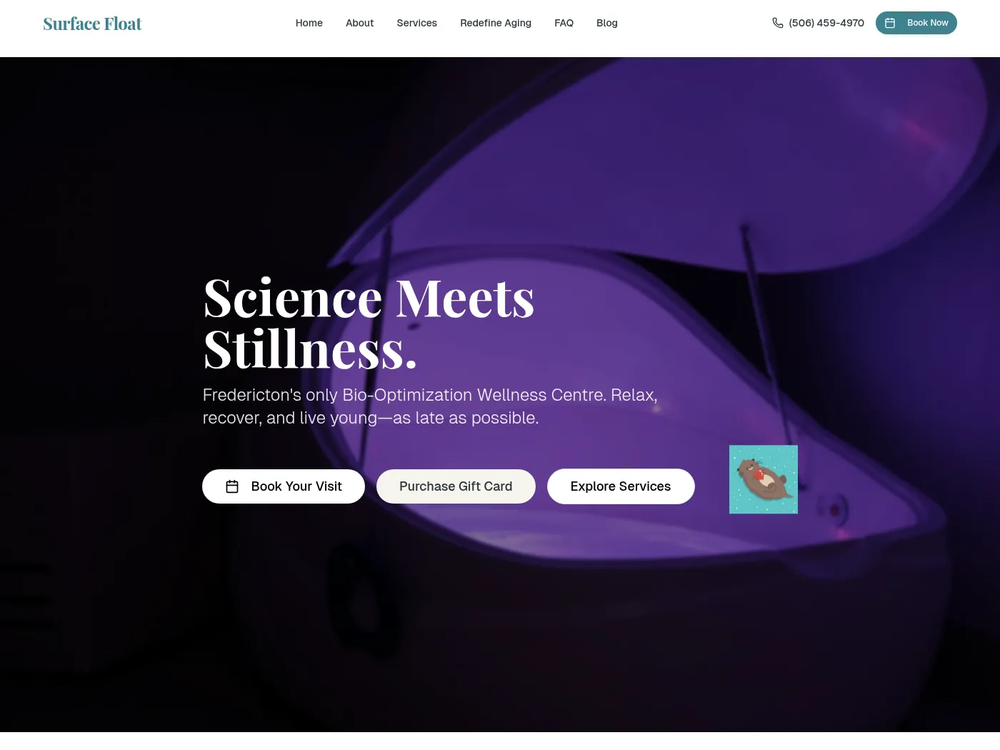 Surface Float Wellness Site