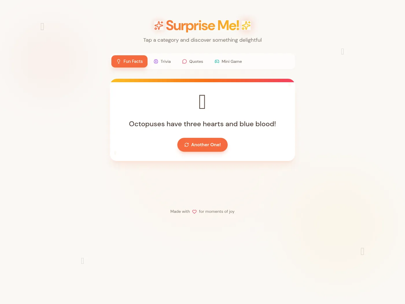 Surprise Me App