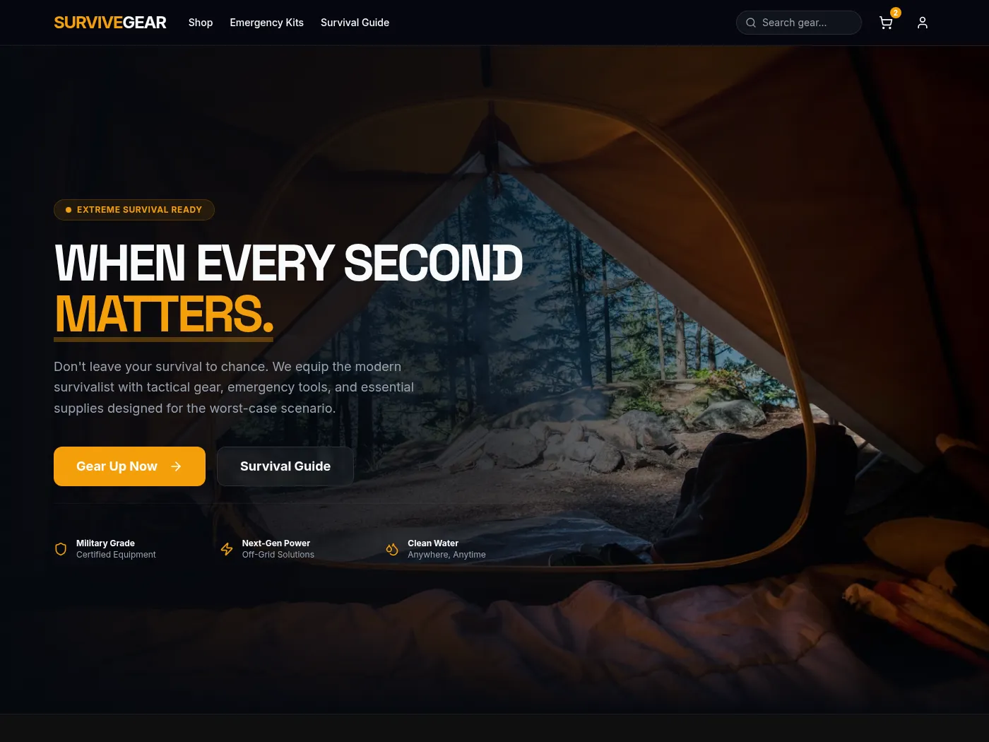 SurviveGear Outdoor Shop