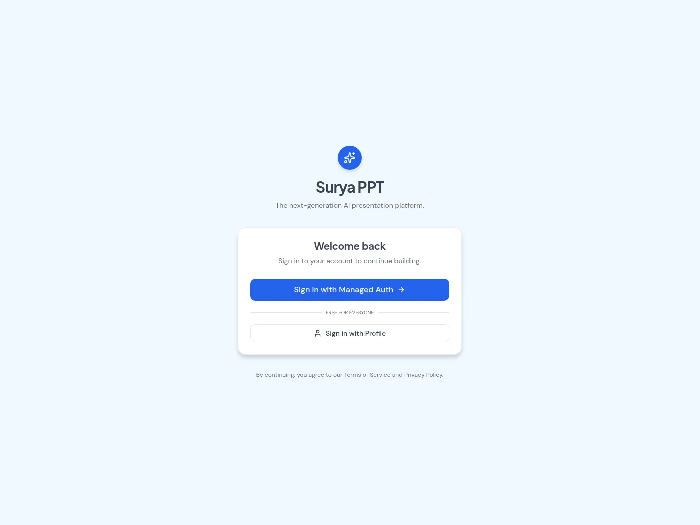 Surya PPT AI Platform