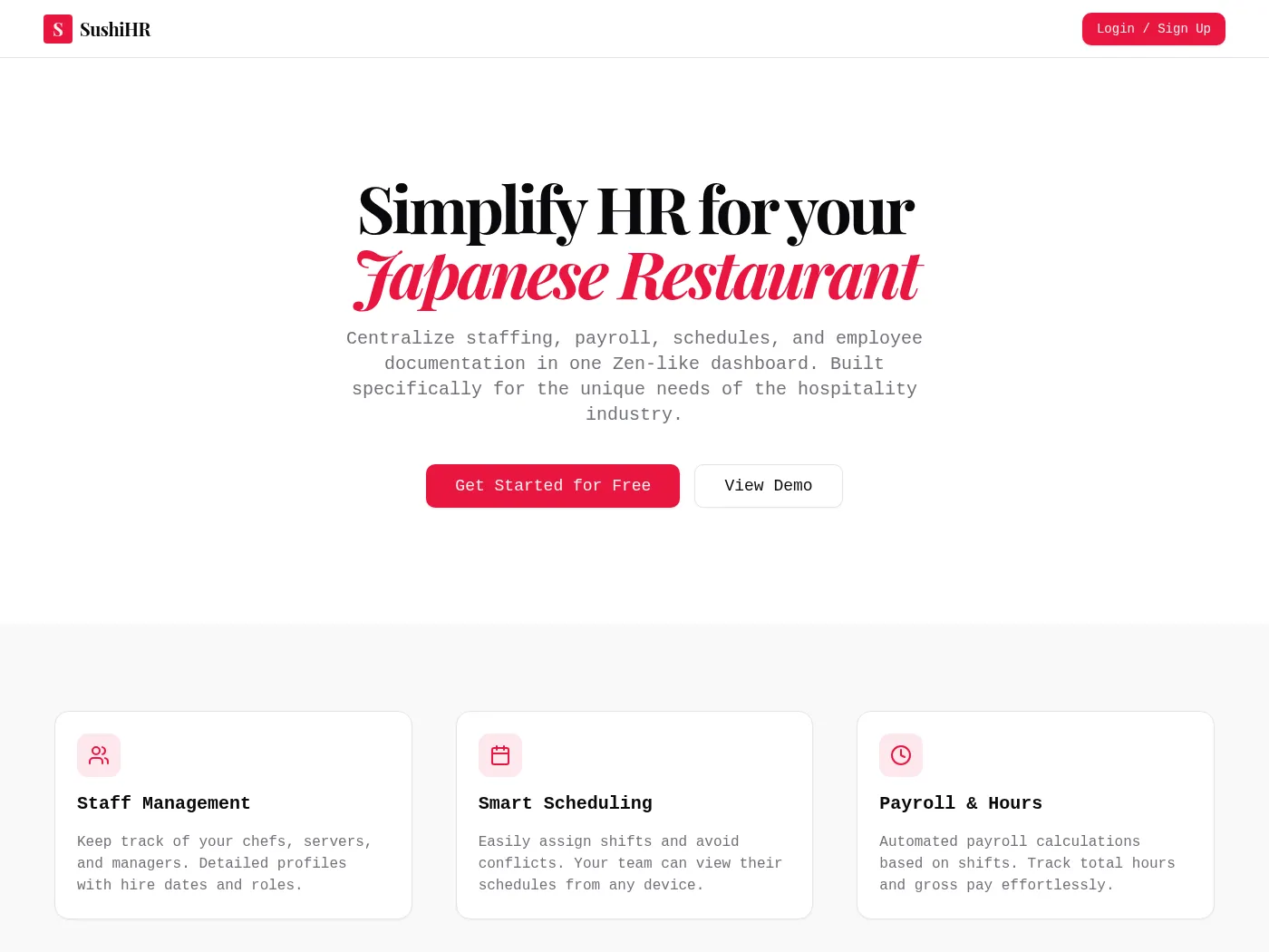 SushiHR Manager