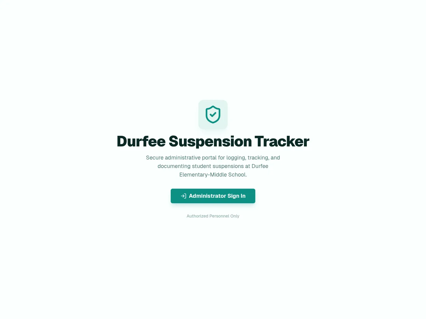 Durfee Suspension Tracker