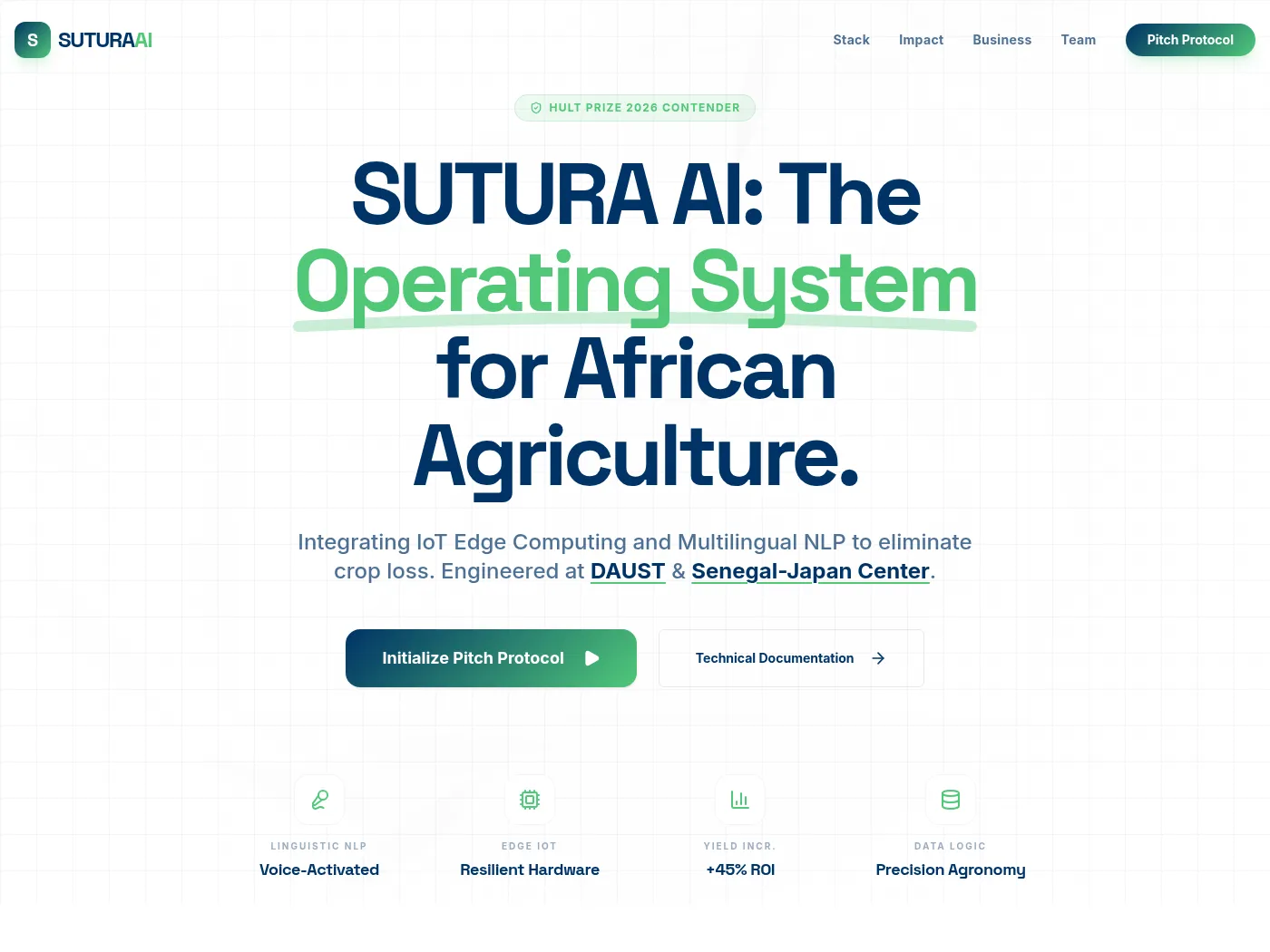 SUTURA AI Landing Page