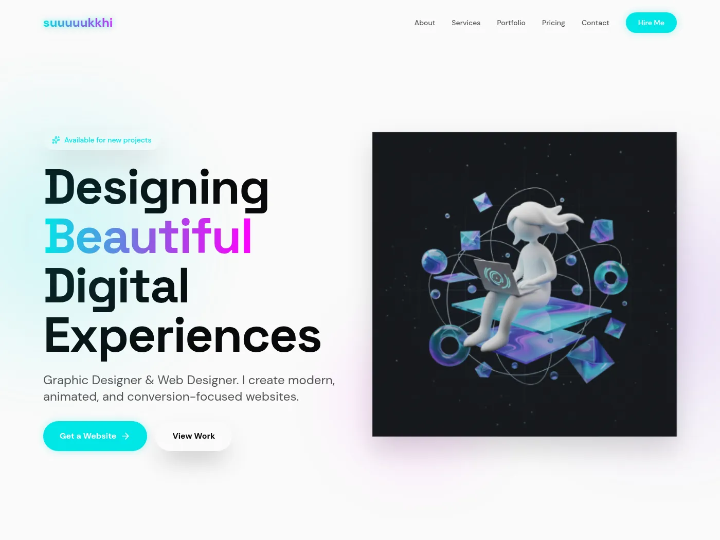 Suuuuukkhi Portfolio Site