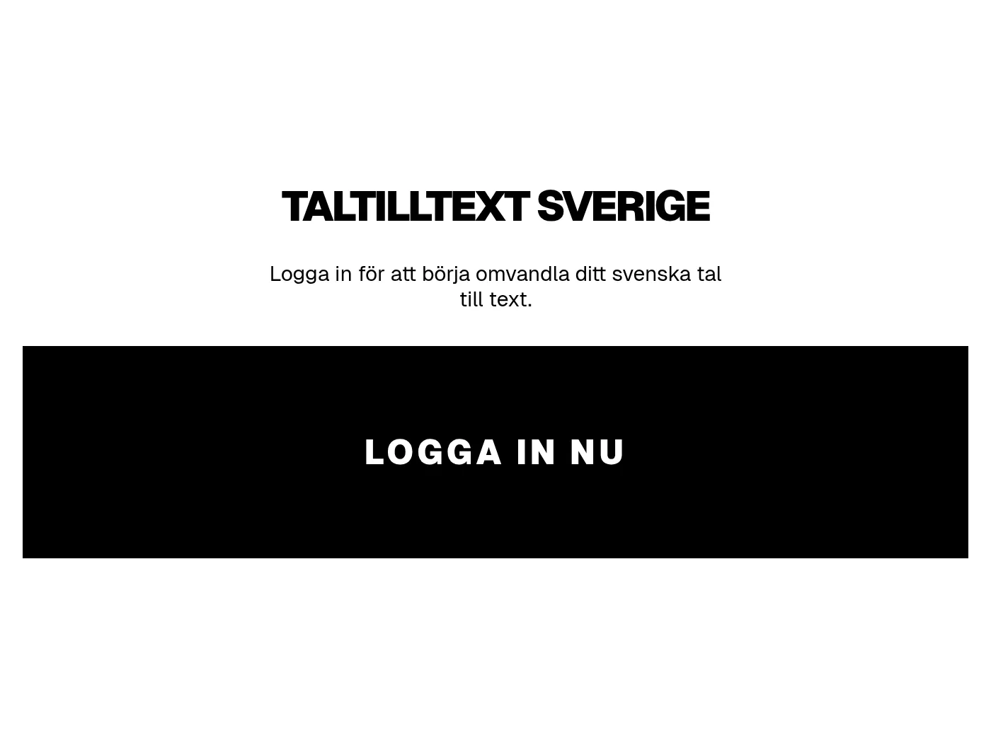 TalTillText Sverige