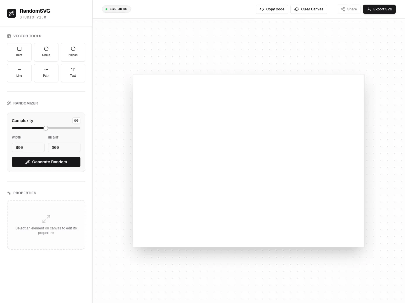 RandomSVG Studio