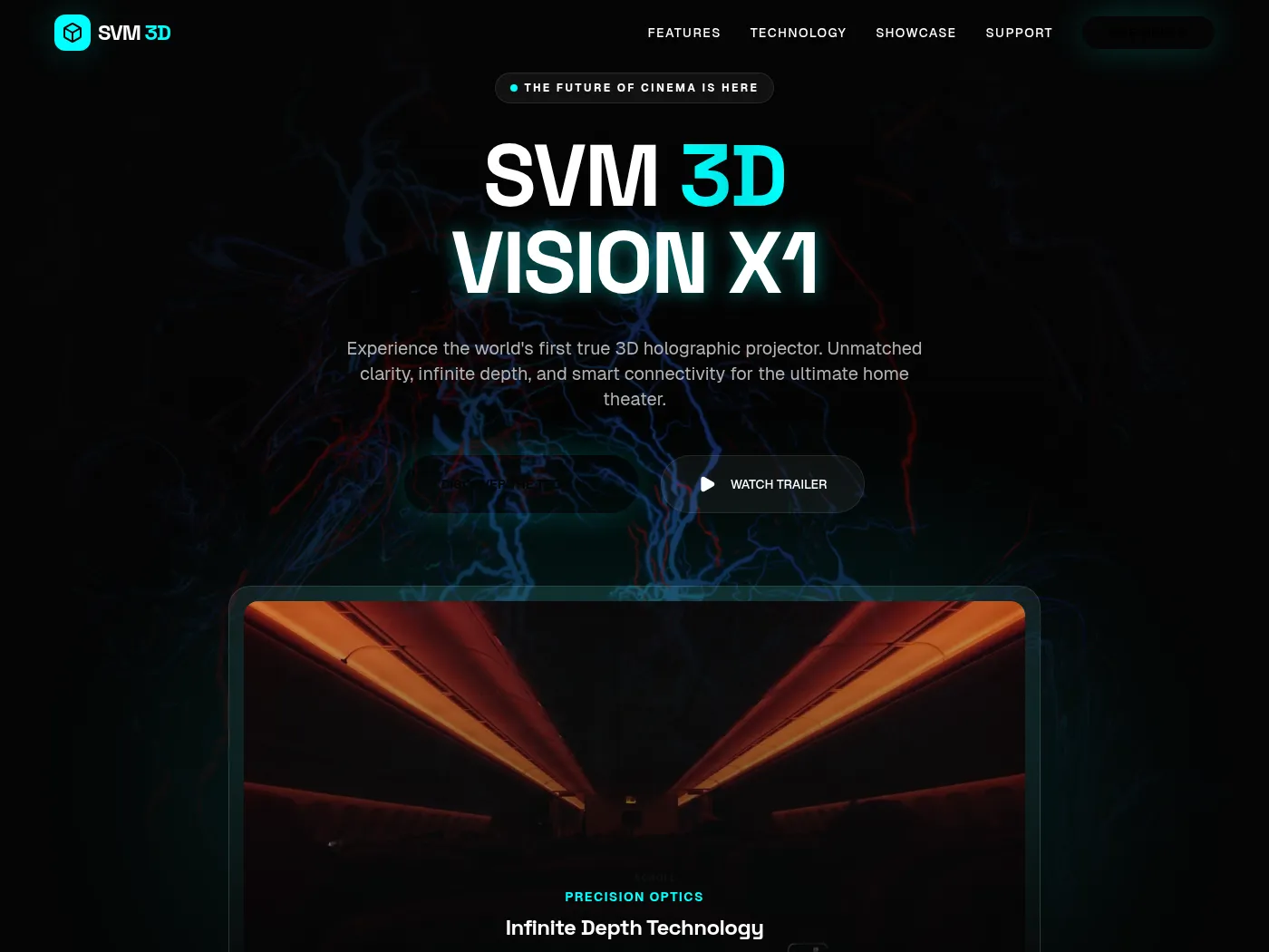 SVM 3D Projector Showcase