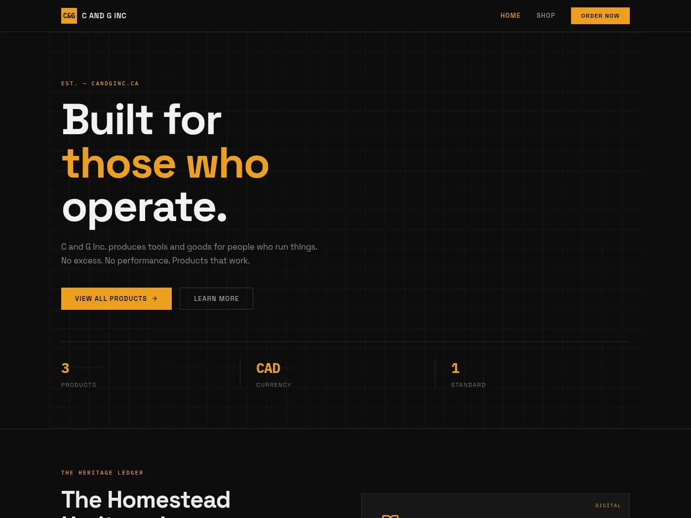 Swag Showcase Website