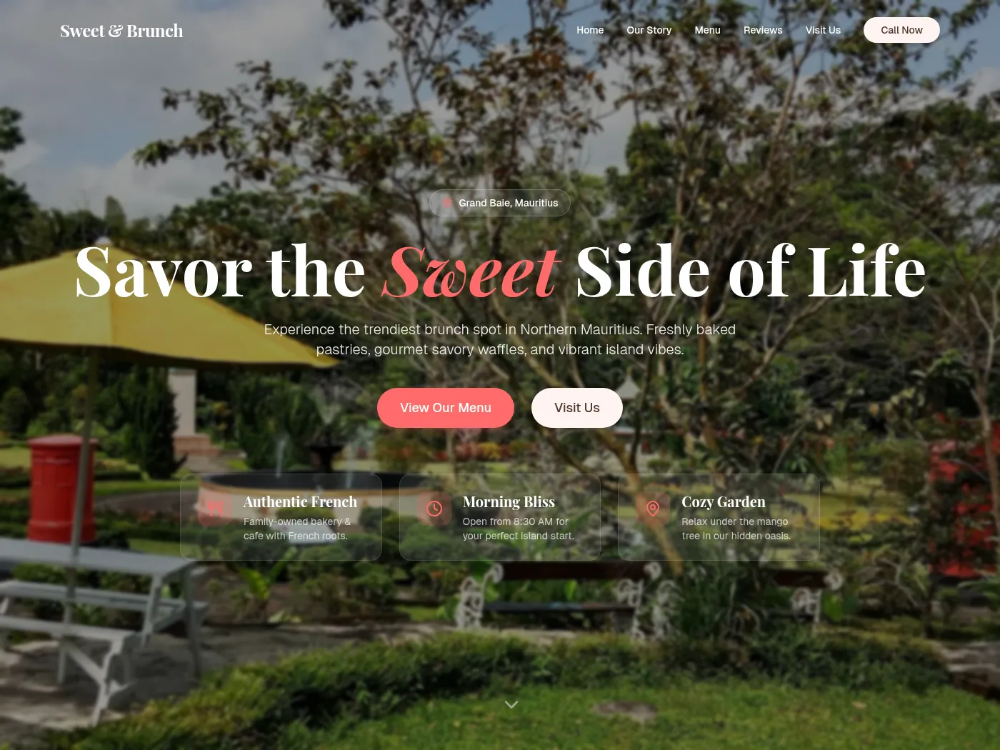 Sweet & Brunch Web Hub