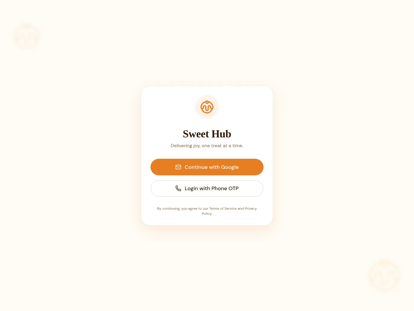 Sweet Hub Confectionery UX