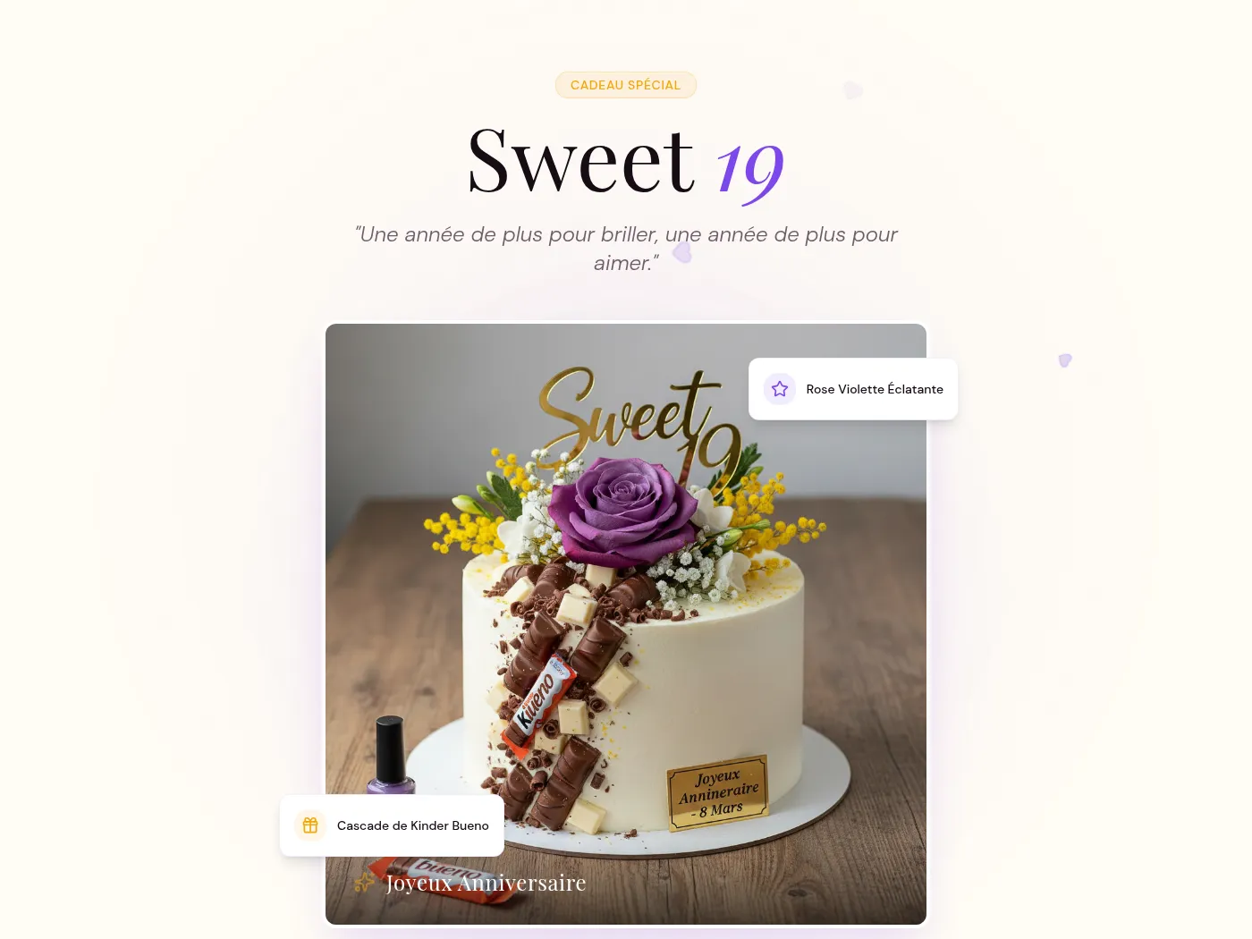 Sweet 19 Cake Art