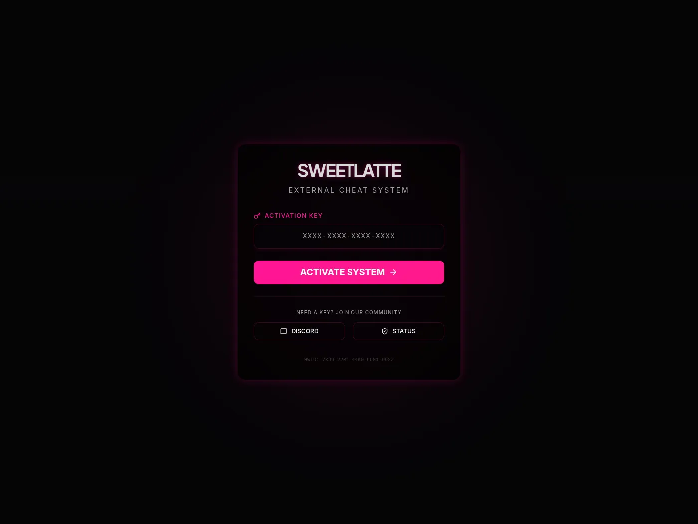 SWEETLATTE Roblox External Cheat