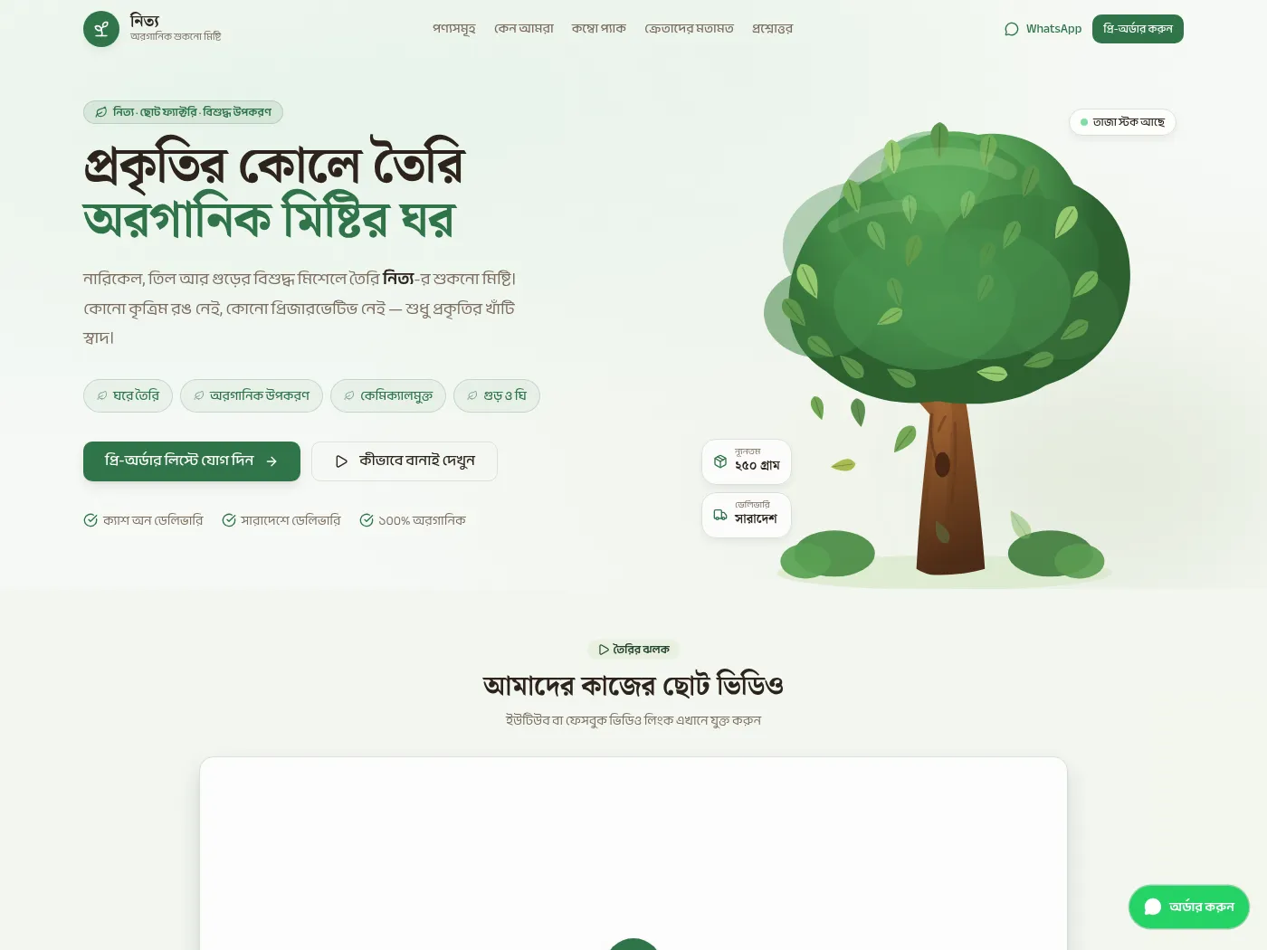 Sweetness Launch Page