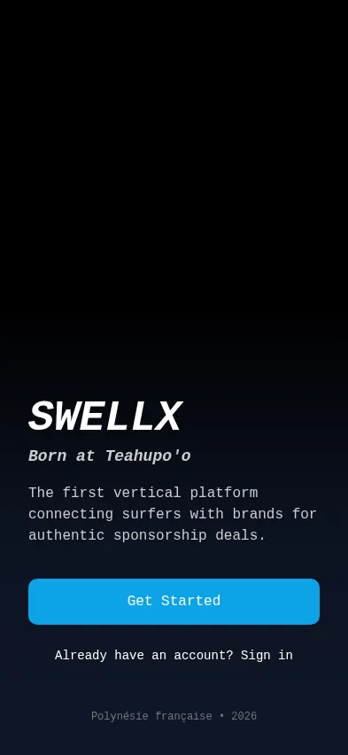 SwellX Surf Sponsorship App