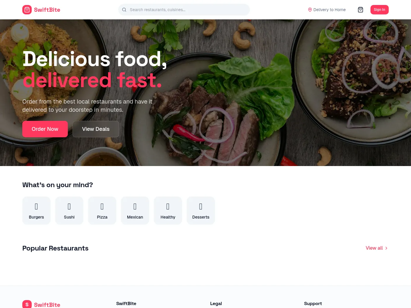 Swift Delivery App