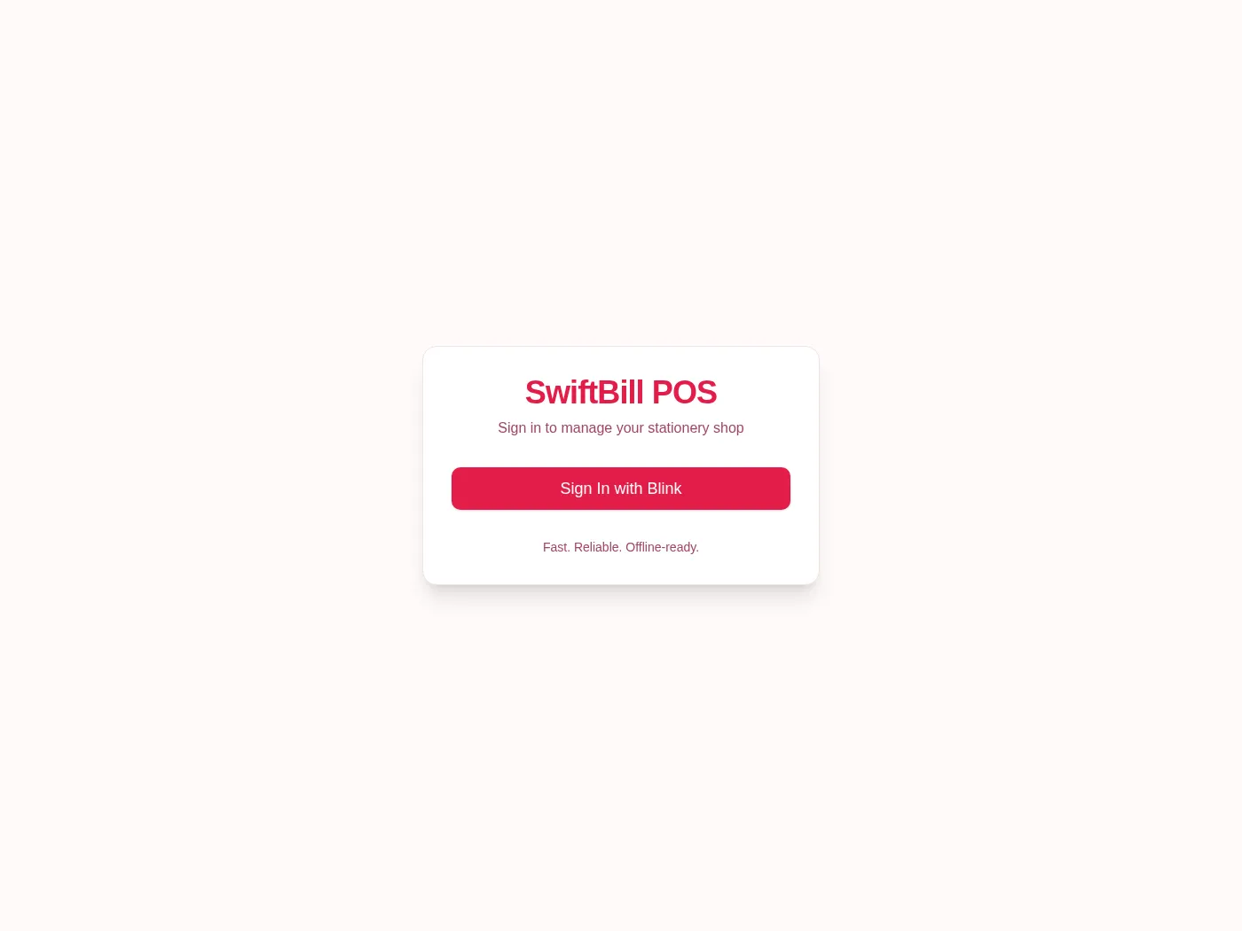 SwiftBill POS