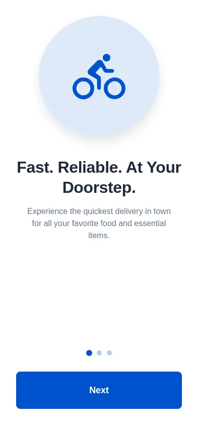 SwiftDrop Delivery App