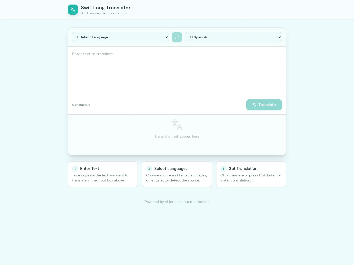 SwiftLang Translator