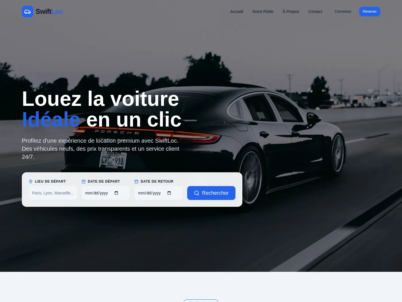 SwiftLoc Car Rental Site