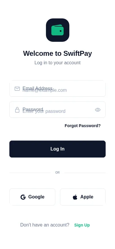 SwiftPay eWallet App