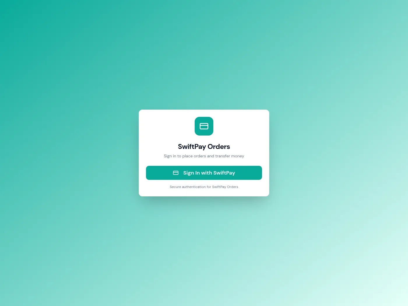 SwiftPay Orders