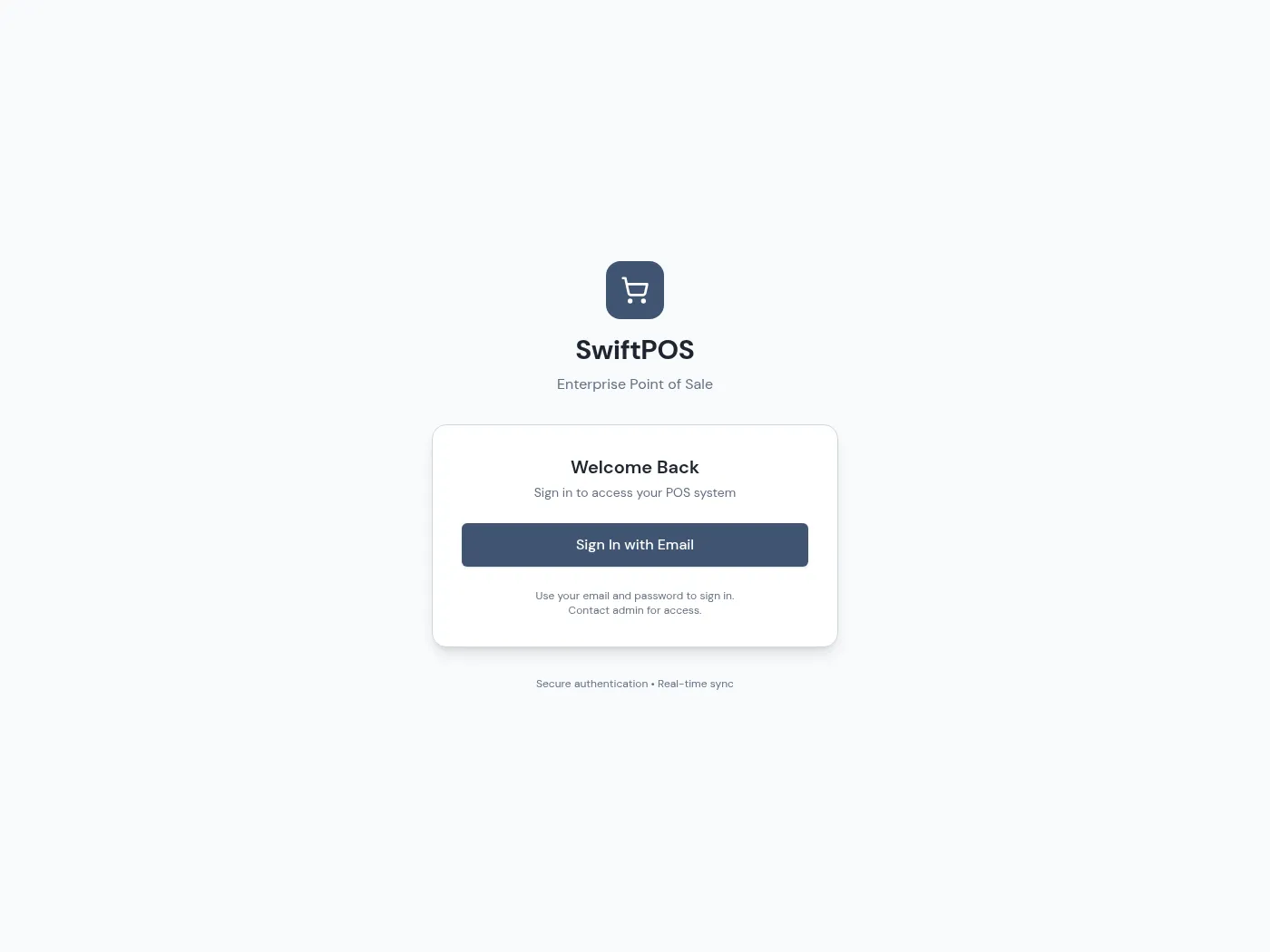 SwiftPOS Web System