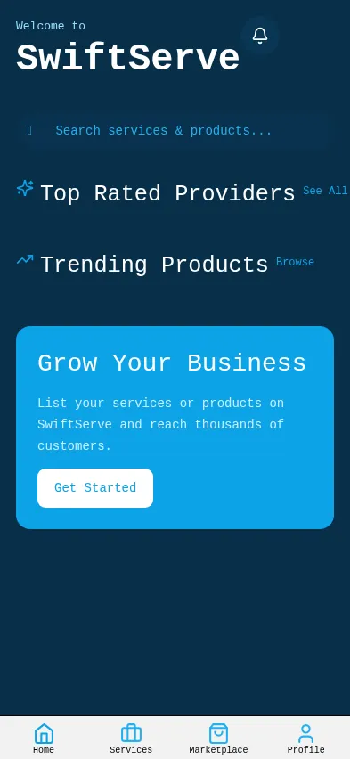 SwiftServe Marketplace