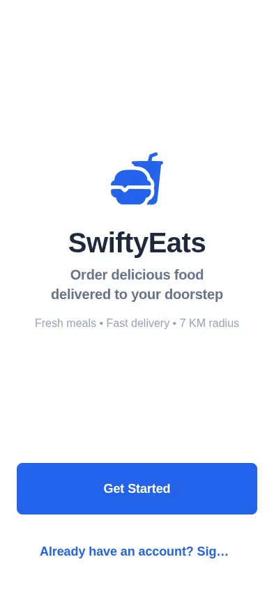 SwiftyEats Delivery App