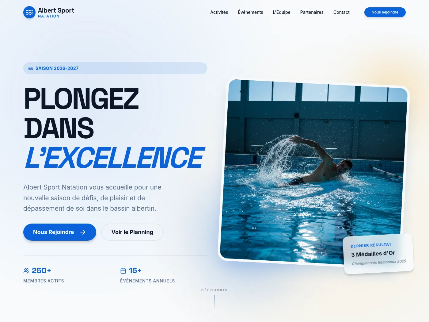Albert Sport Natation Site