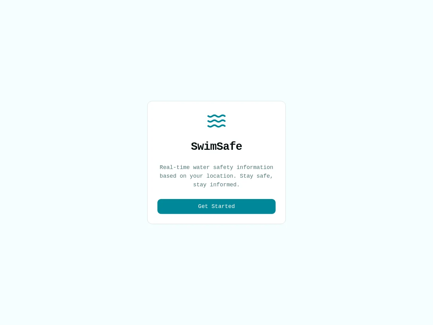 SwimSafe Web App