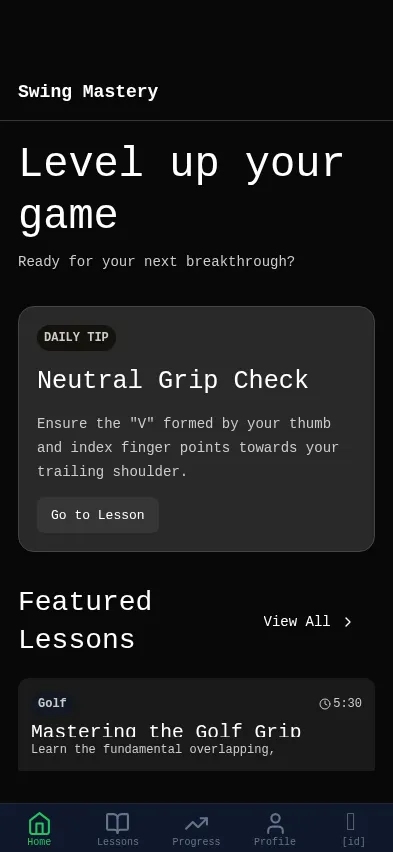 Swing Mastery App
