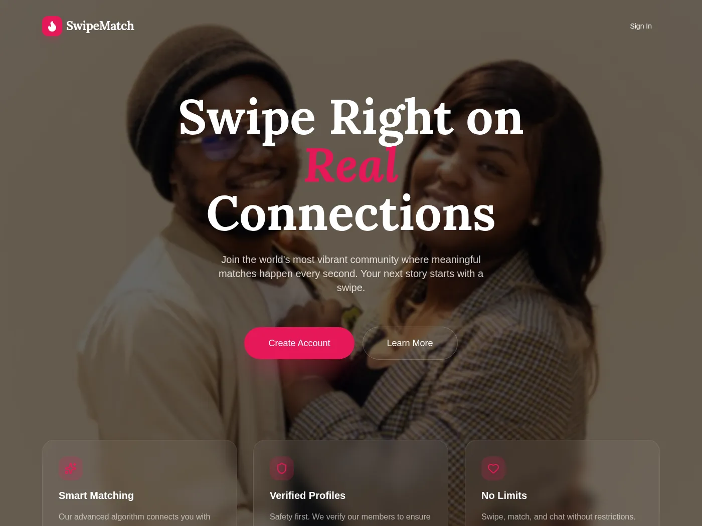 SwipeMatch Dating Platform
