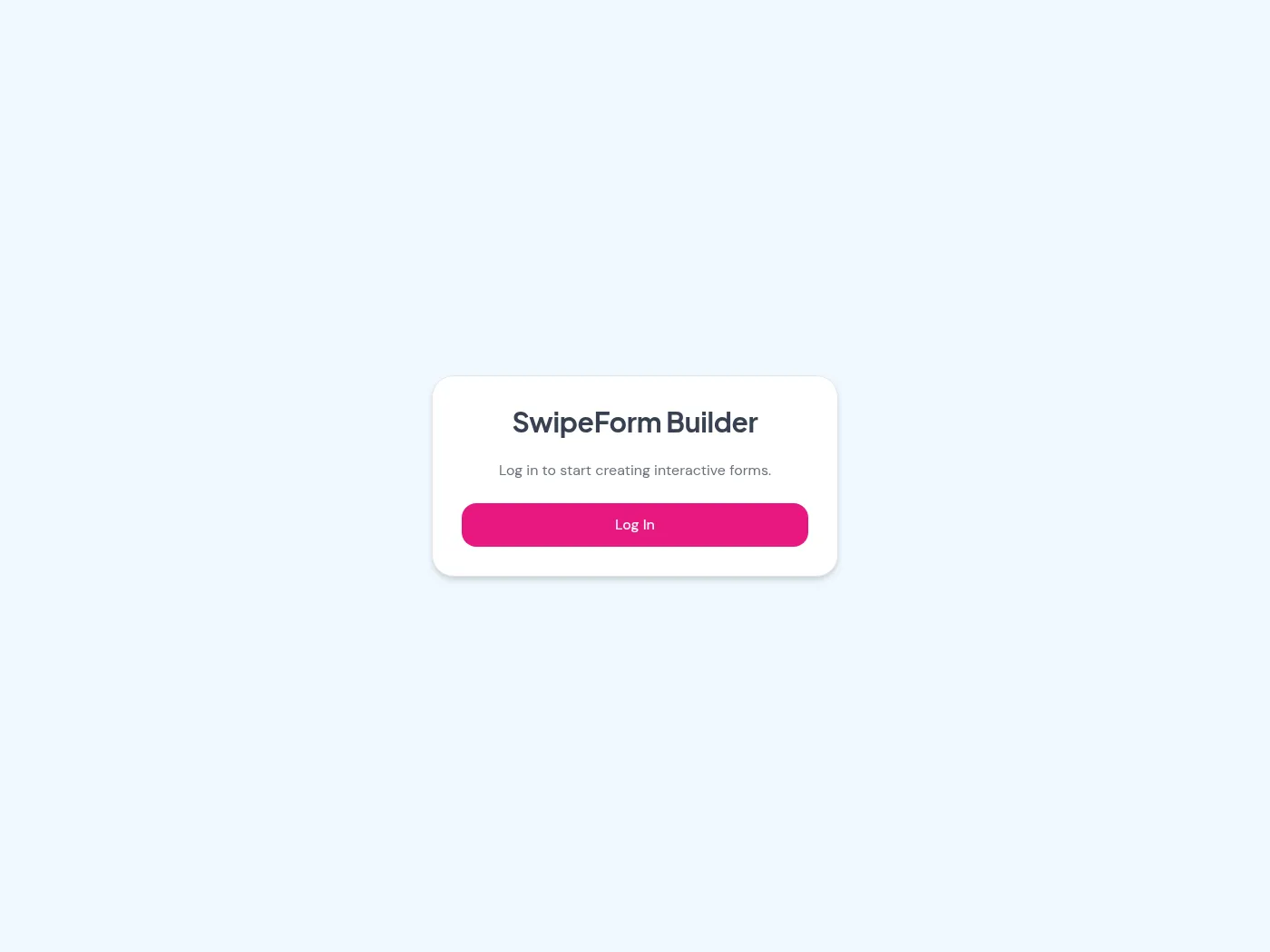 SwipeForm Builder