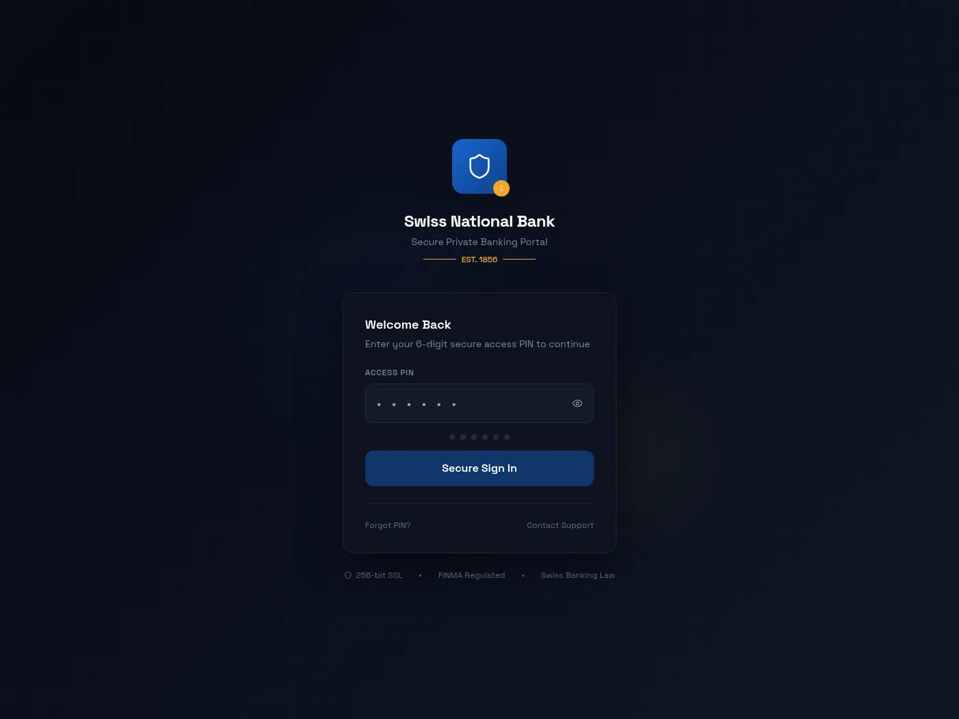 Swiss Bank Web App