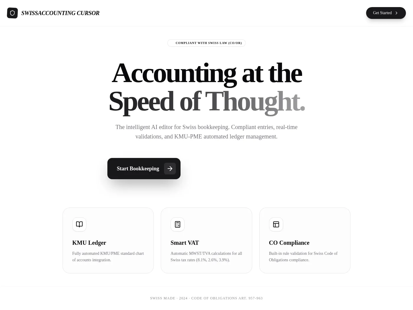 Swiss Accounting Cursor