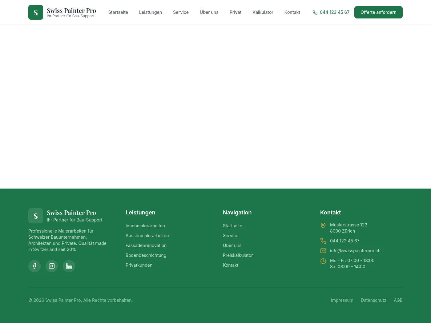 Swiss Painter Pro Site