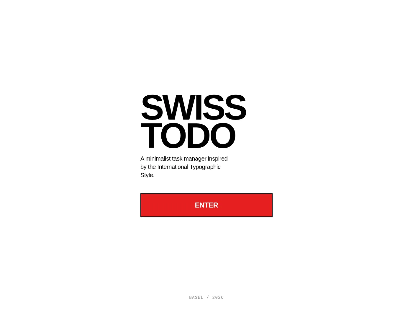 SwissStyle Todo