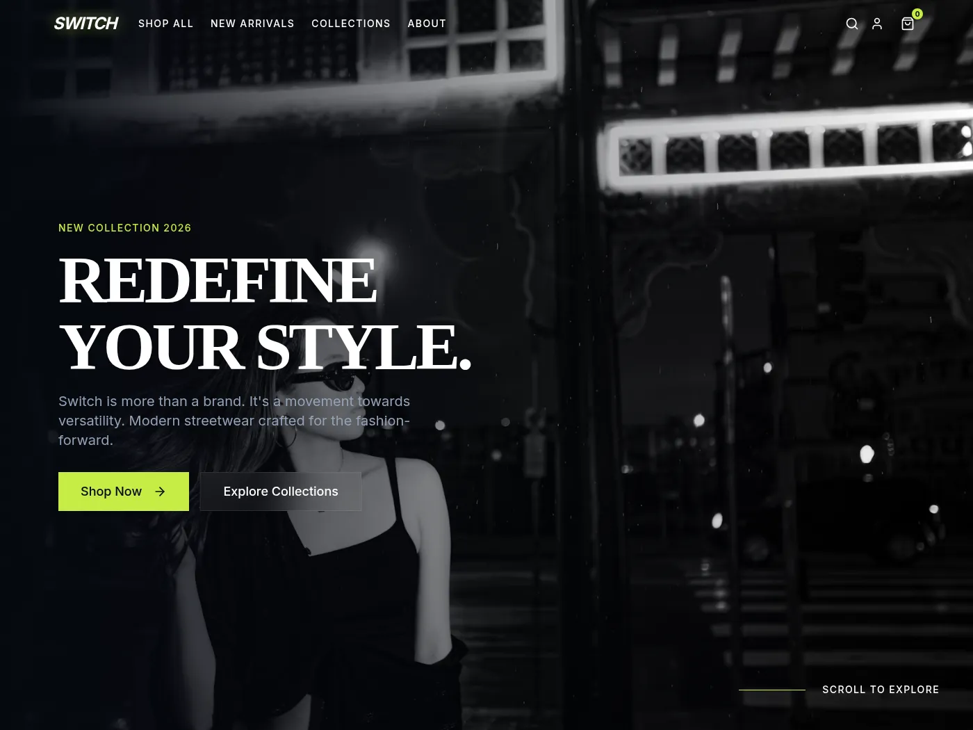 Switch Clothing Brand Site