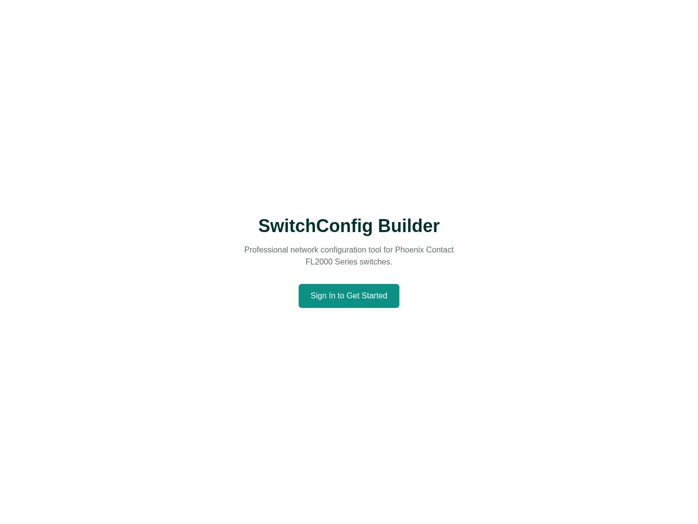 SwitchConfig Builder