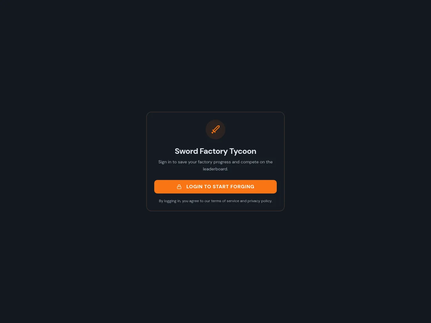 Sword Factory Tycoon