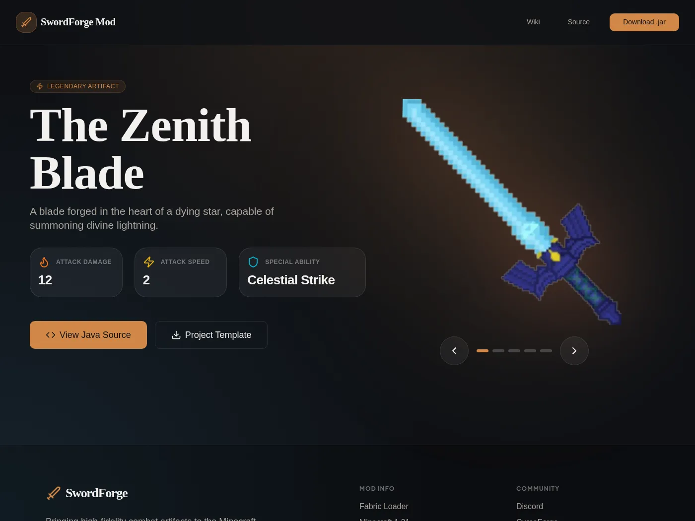 SwordForge Mod