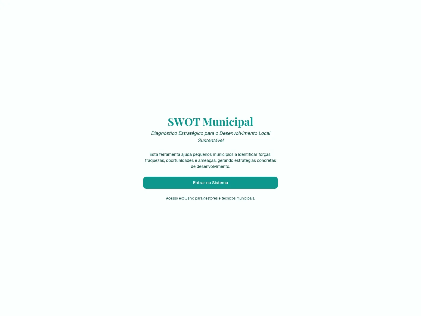 SWOT Municipal Analyzer