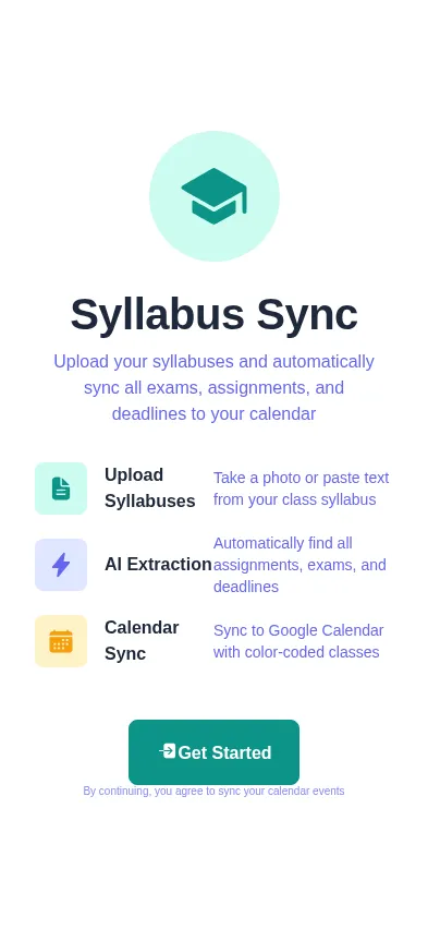 Syllabus Sync App