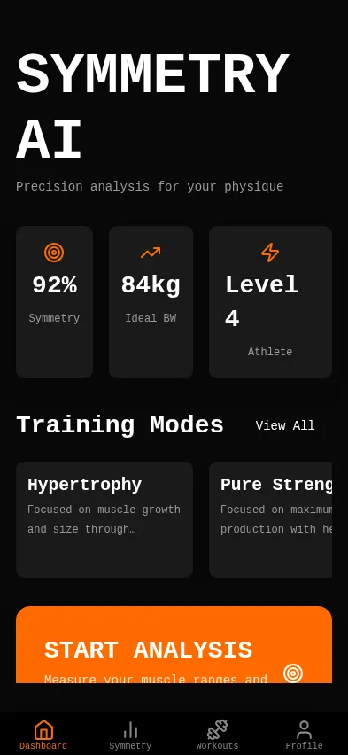 Symmetry AI Fitness App