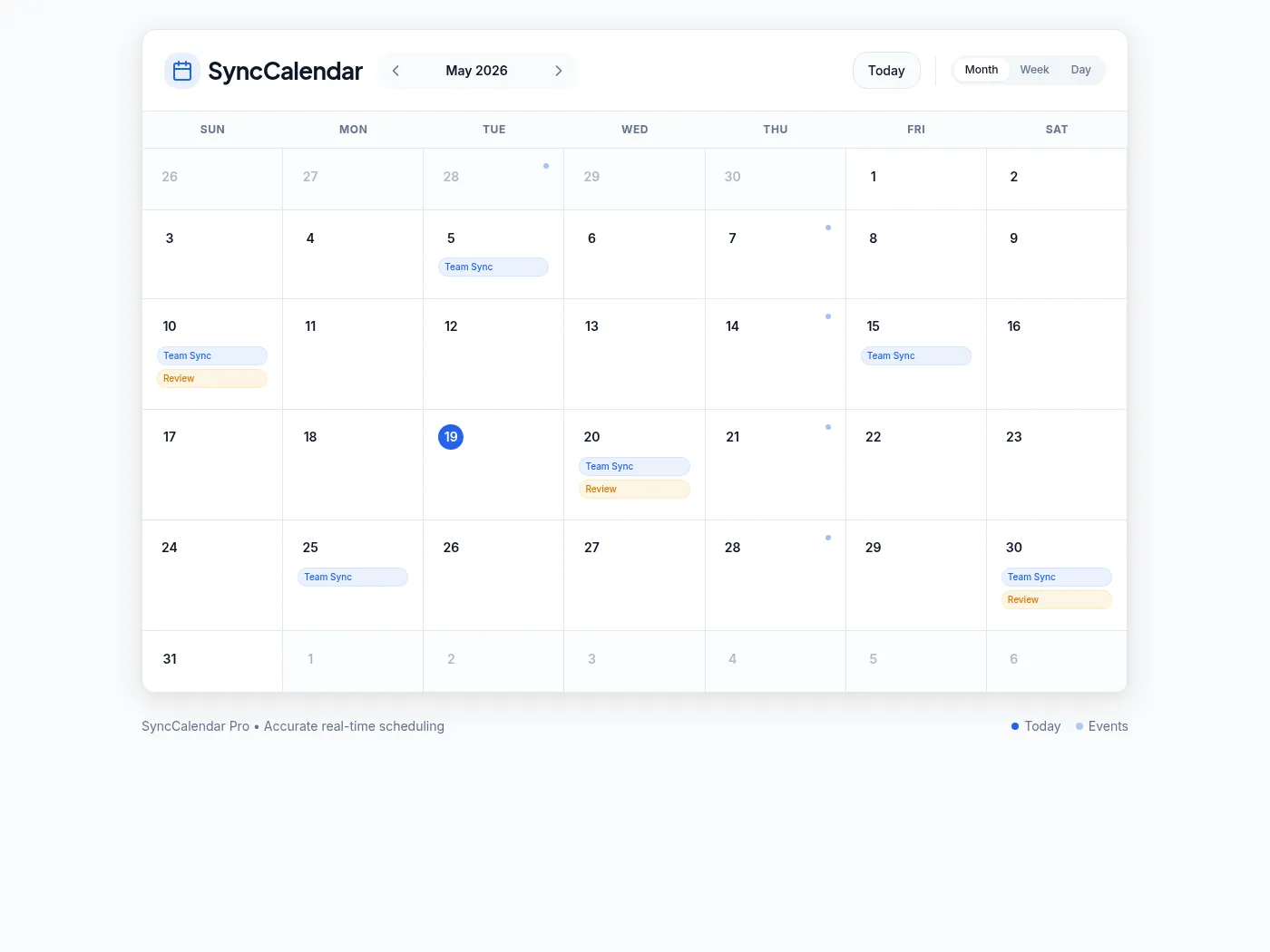 SyncCalendar Web