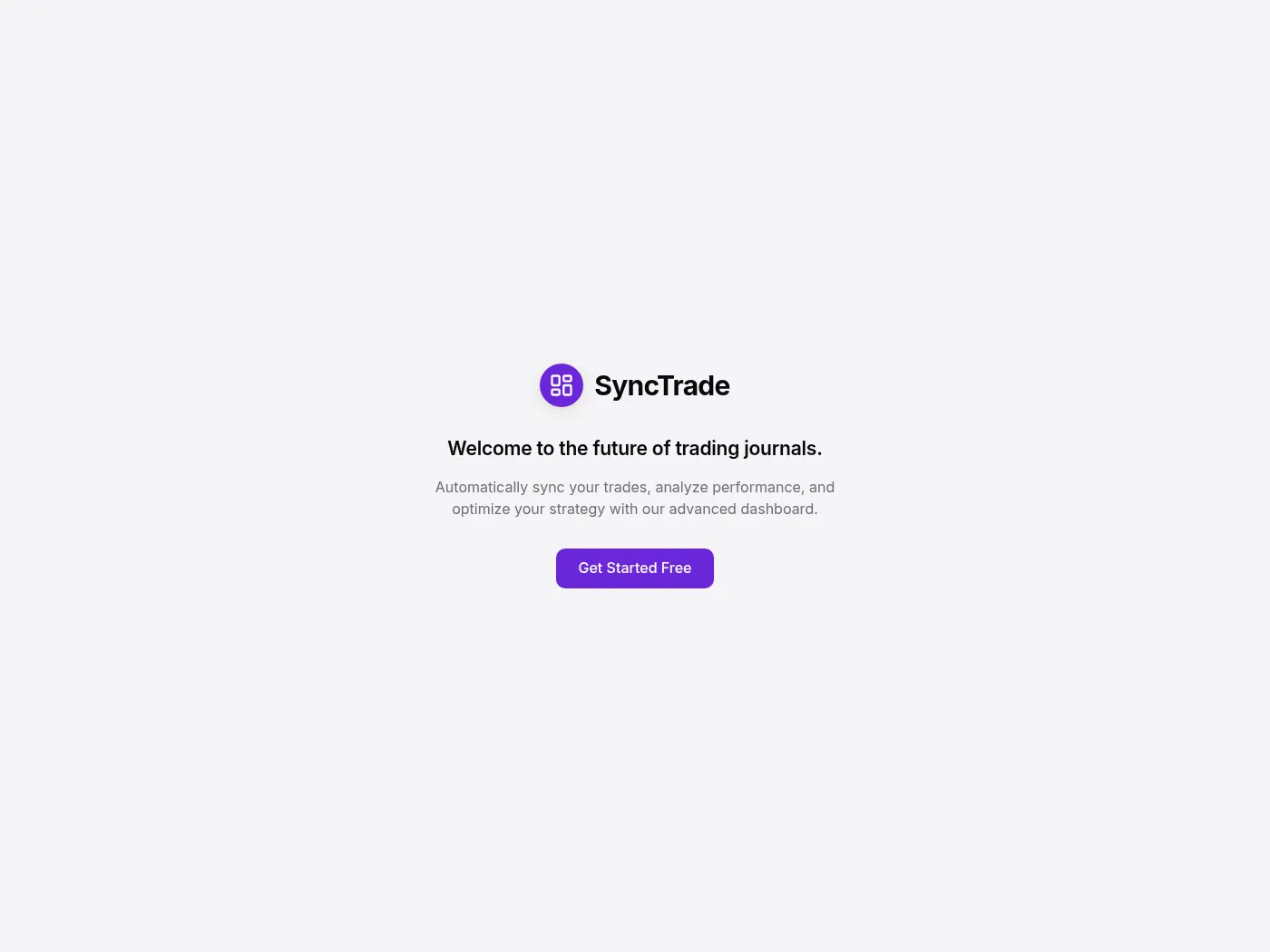 SyncTrade Journal