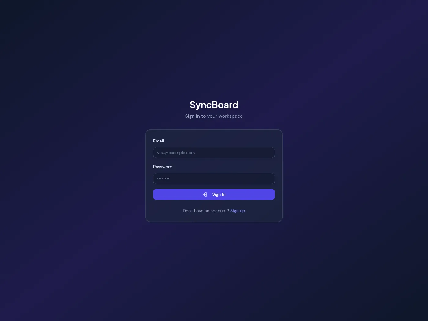 SyncBoard Workspace