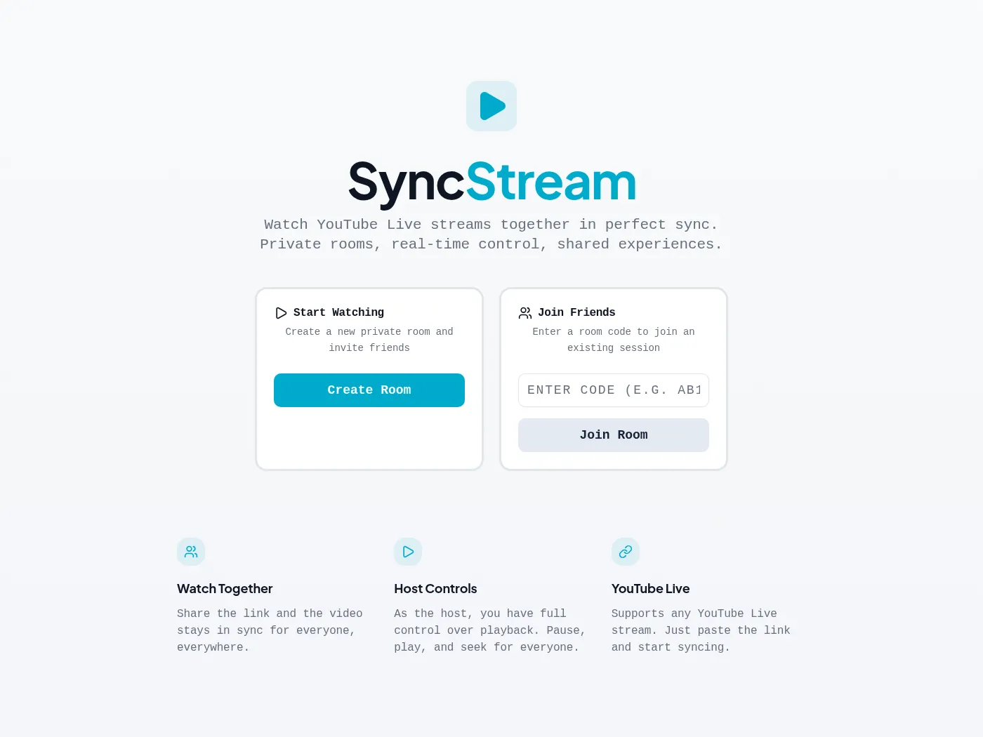 SyncStream Room