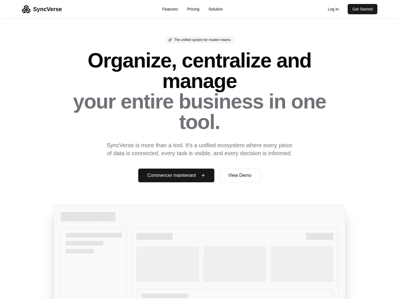 SyncVerse Platform