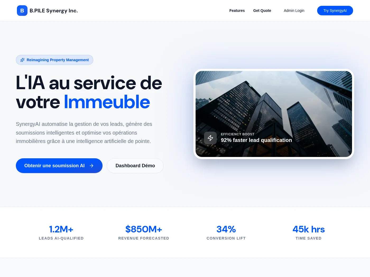 SynergyAI CRM Platform